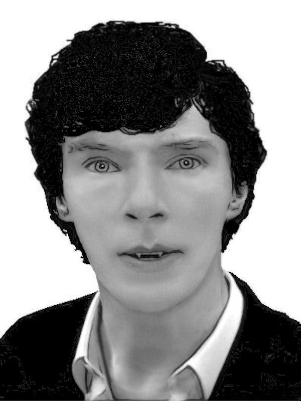 [Art] Vampire - ChicxulubZero - Sherlock (TV) [Archive of Our Own]